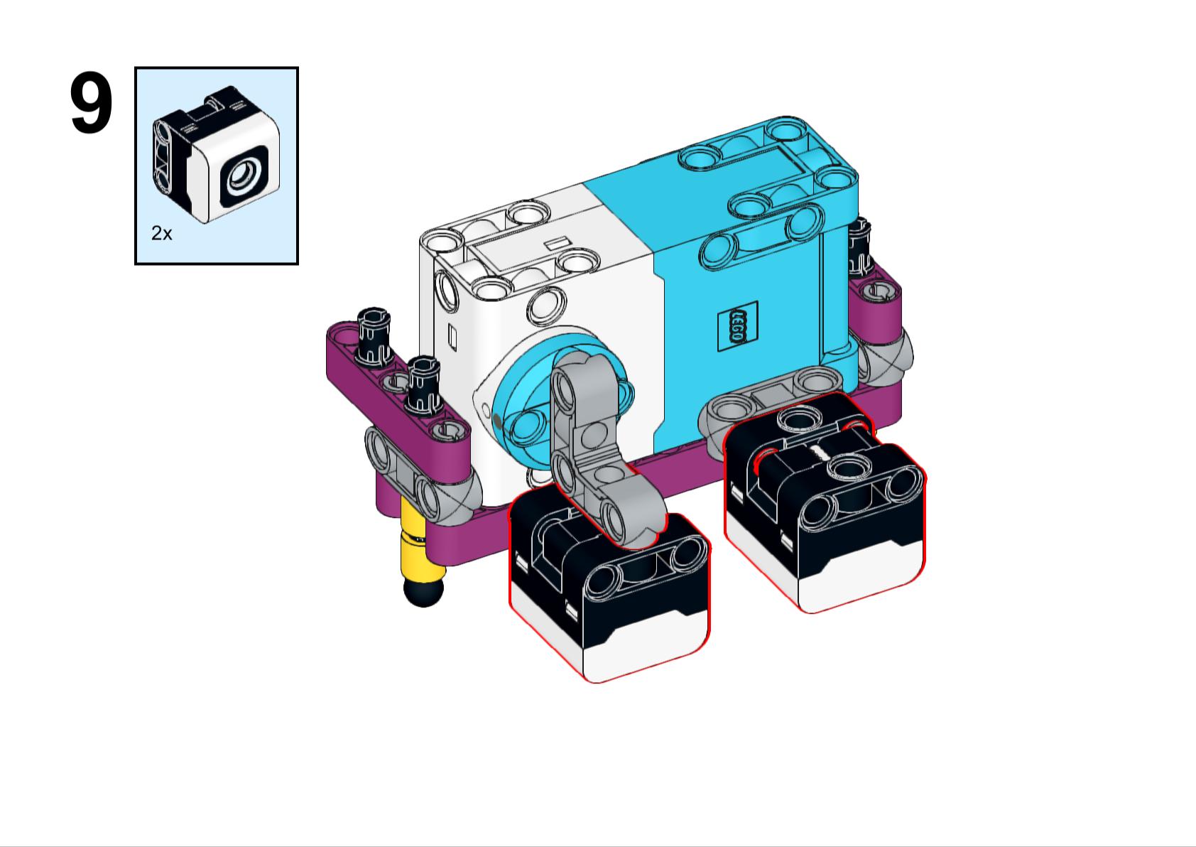 Driver Base 1 multifunction with 2 color sensor (Spike Prime)
