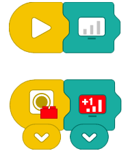 การเขียนโปรแกรมด้วย Icon Blocks (Add 1 to Bar Graph Block & Clear Bar ...